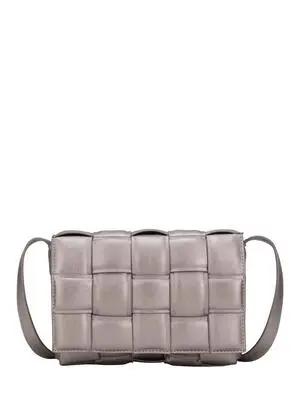 MKF COLLECTION BY MIA K. Silver Ginger Woven Shoulder Bag - Pewter Silver