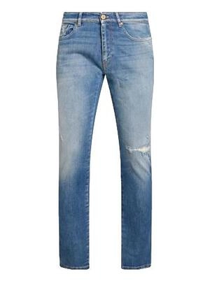 PT TORINO Man Jeans Blue Size 32 Cotton, Elastane