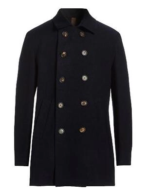 Eleventy Coat Size Wool - Blue
