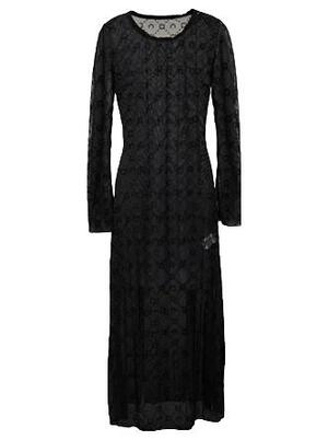 MARINE SERRE Midi Dress Size Polyamide, Elastane - Black