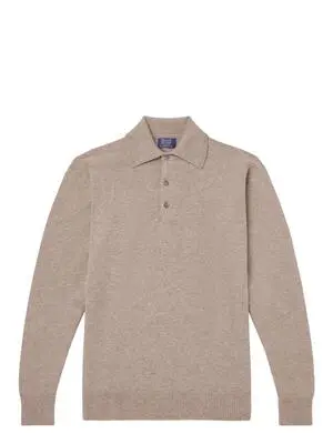 William Lockie Wool Polo Sweater - Neutrals