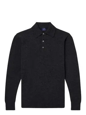 William Lockie Wool Polo Sweater - Gray