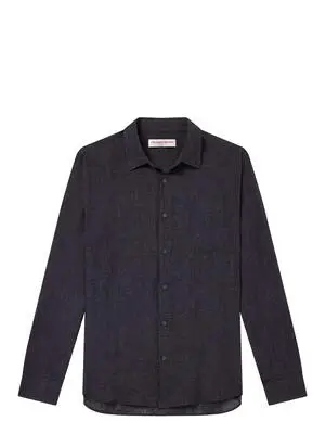 Orlebar Brown Giles Linen Shirt - Anthracite