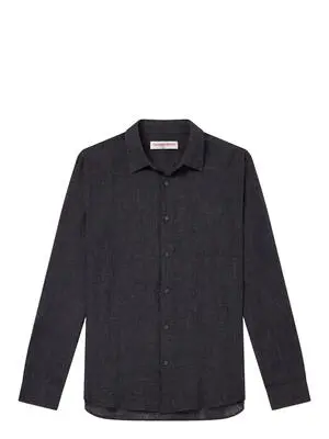 Orlebar Brown Giles Linen Shirt - Gray