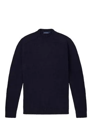 Thom Sweeney Wool And Yak-blend Sweater - Blue