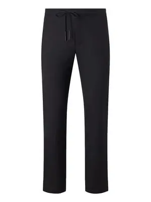MAISON MARGIELA Straight-leg Drawstring Virgin Wool Trousers - Black