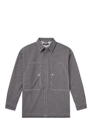 Comme Des Garçons Checked Cotton-shell Overshirt - Black