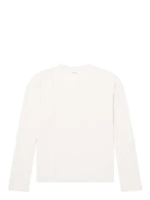 MFPEN Ribbed Cotton-jersey T-shirt - Ecru
