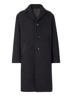 TOTEME Brushed Wool-blend Coat - Black