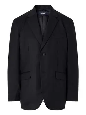Comme Des Garçons Wool-twill Blazer - Black