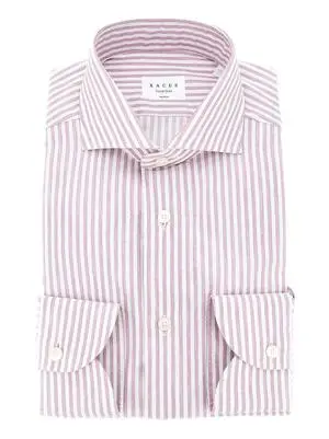 XACUS Cotton Tailor Fit 'travel' Shirt - Red