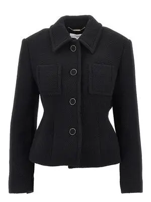 CHLOÉ Bouclé Wool Slim Fit Jacket