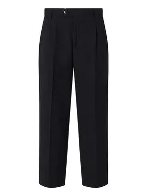 MFPEN Mfpen - Service Straight-Leg Cotton-Blend Hopsack Trousers - Men - Black - S Black
