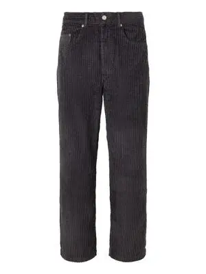 MFPEN Generation Straight-leg Cotton-corduroy Trousers - Gray
