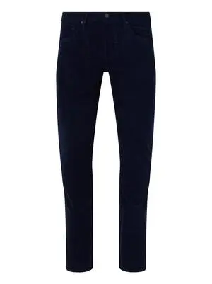 TOM FORD Slim-fit Cotton-blend Corduroy Trousers - Blue