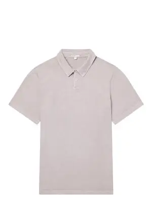 JAMES PERSE James Perse - Slim-Fit Supima Cotton-Jersey Polo Shirt - Men - Gray - 1 Gray