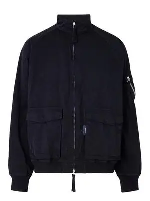 Comme Des Garçons Twill Bomber Jacket - Black
