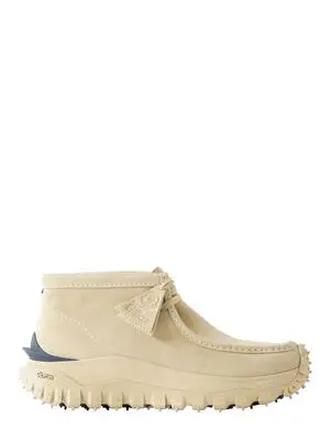 Moncler Clarks Trailgrip Wallabee Gtx Suede Hiking Boots - Cream