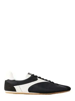 Bottega Veneta Bottega Veneta - Shot Suede And Leather-Trimmed Twill Sneakers - Men - Black  Black