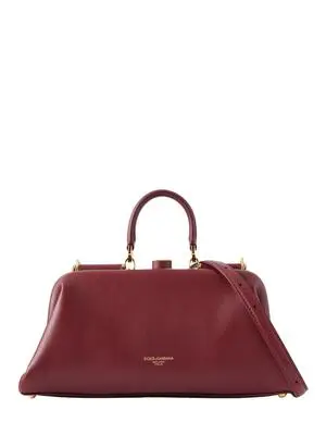 Dolce & Gabbana Grandma Medium Plongé Nappa Leather Top-handle Bag - Red