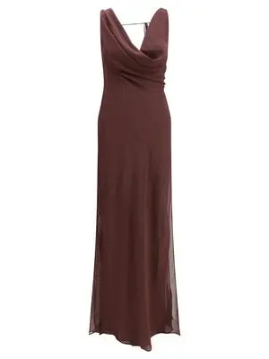 Andamane Minerva Long Dress - Brown