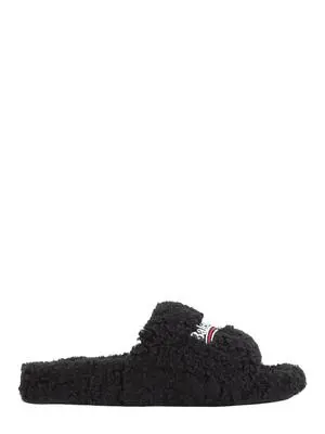 Balenciaga Blenciaga Furry Fake Slide Women Black