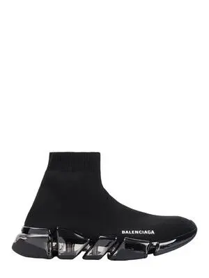 Balenciaga Speed 2.0 Lt Full Clearsole Sneakers - Black