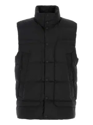 Moncler Pismo High Neck Padded Vest - Black