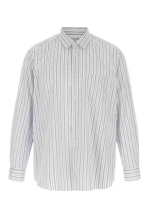 Comme Des Garçons Striped Panelled Shirt - No