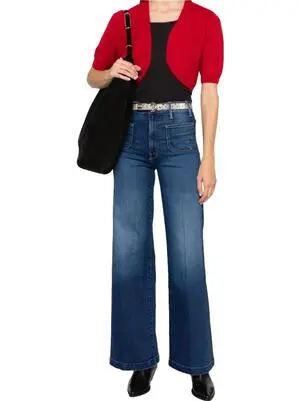 TWINSET Short-sleeve Cropped Cardigan - Red