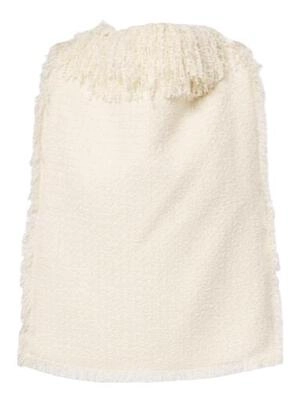 RÓHE Fringed Bouclé Top - No