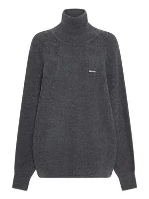 ROTATE BY BIRGER CHRISTENSEN Turtleneck Sweater - Grey