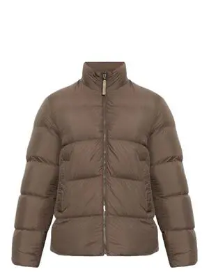 Woolrich Stand Collar Down Jacket - Brown