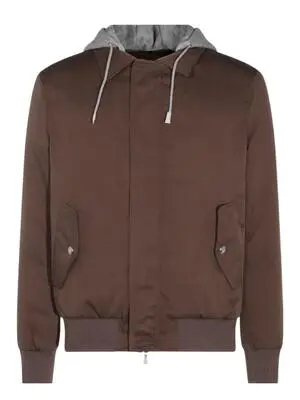 ELEVENTY Silk Hooded Jacket