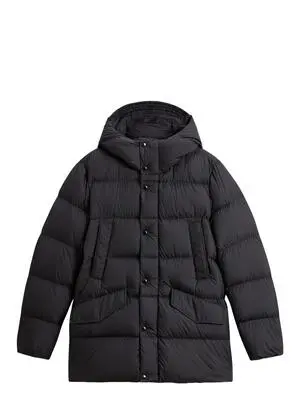 Woolrich Quilted Hooded Jacket - Black