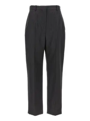 Alexander McQueen Pinstripe Pants - Gray