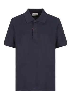 MONCLER Logo-patch Polo Shirt