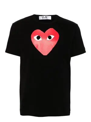 Play Comme Des Garcon Short-sleeved T-shirt - Black