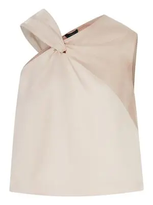 Soeur Luciana Knot-detail One-shoulder Blouse - No