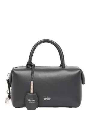 MAX MARA Holdalls Logo-print Leather Mini Bag