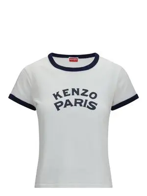 Kenzo Emblem Cotton T-shirt - White