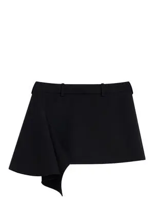 GIVENCHY Slashed Mini Skirt In Wool