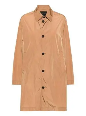 Fabiana Filippi Button-up Straight-hem Coat - Nude