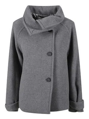 Peserico Double Cloth Coat - Gray