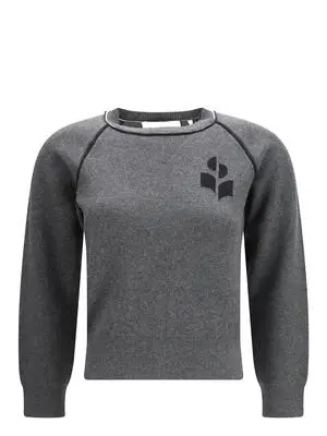 Isabel Marant Étoile Marant Loriby Logo Sweater - Gray