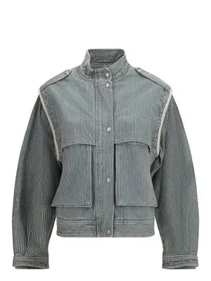 Isabel Marant Étoile Marant Edany Cotton Twill Jacket - Blue