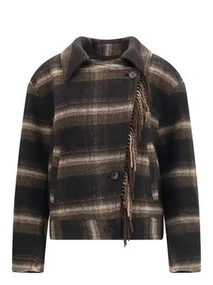 Isabel Marant Étoile Marant Etoile Women Galeane Wool-Blend Short Coat Black