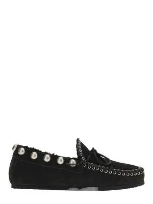 Isabel Marant Étoile Fitza Suede Loafers - Black