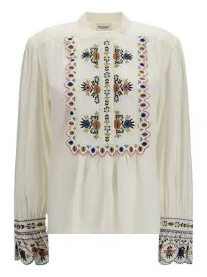Isabel Marant Étoile Marant Monique Embroidered Top - White