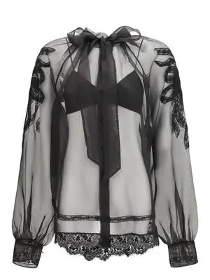 ERMANO SCERVINO Ermanno Scervino Lace Shirt - Black